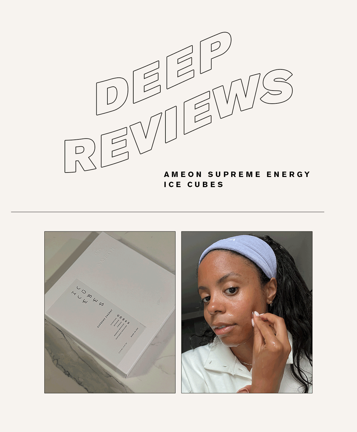 Reviewed: Ameon's Supreme Energy Ice Cubes | Who What Wear