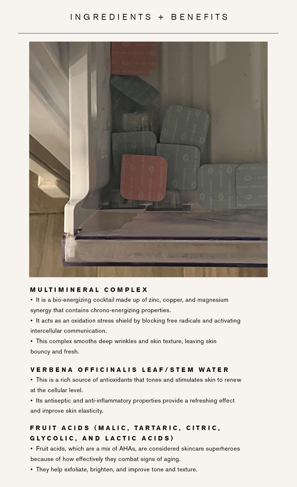 Reviewed: Ameon's Supreme Energy Ice Cubes | Who What Wear