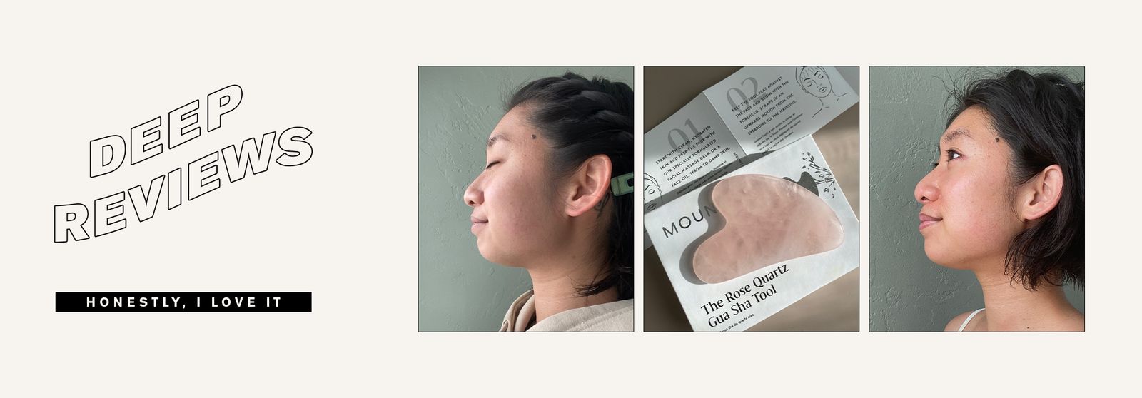 Reviewed: Mount Lai Rose Quartz Gua Sha Lifting Tool | Who What Wear