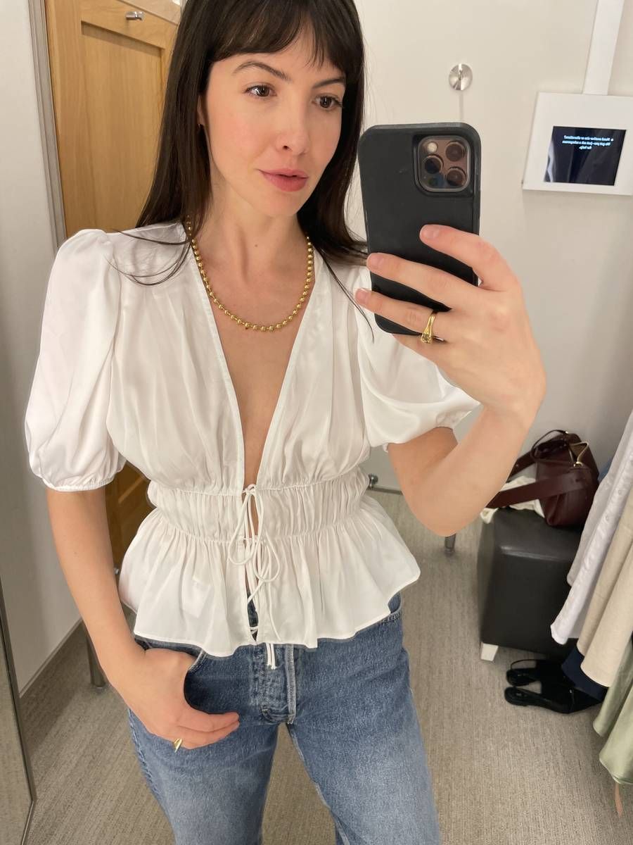 11 Stylish Ways to Wear Tie-Front Tops | Who What Wear