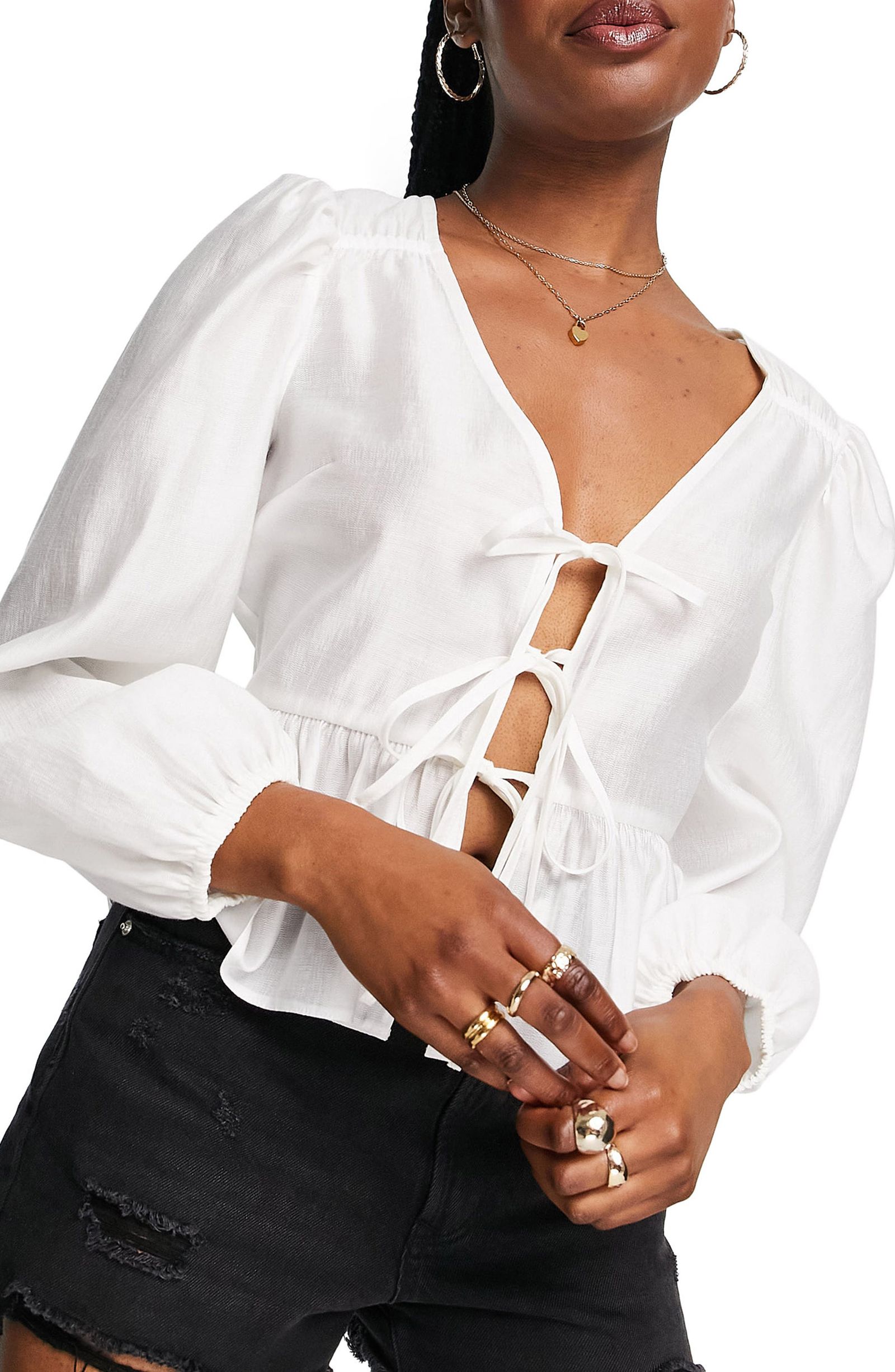 11 Stylish Ways to Wear Tie-Front Tops | Who What Wear