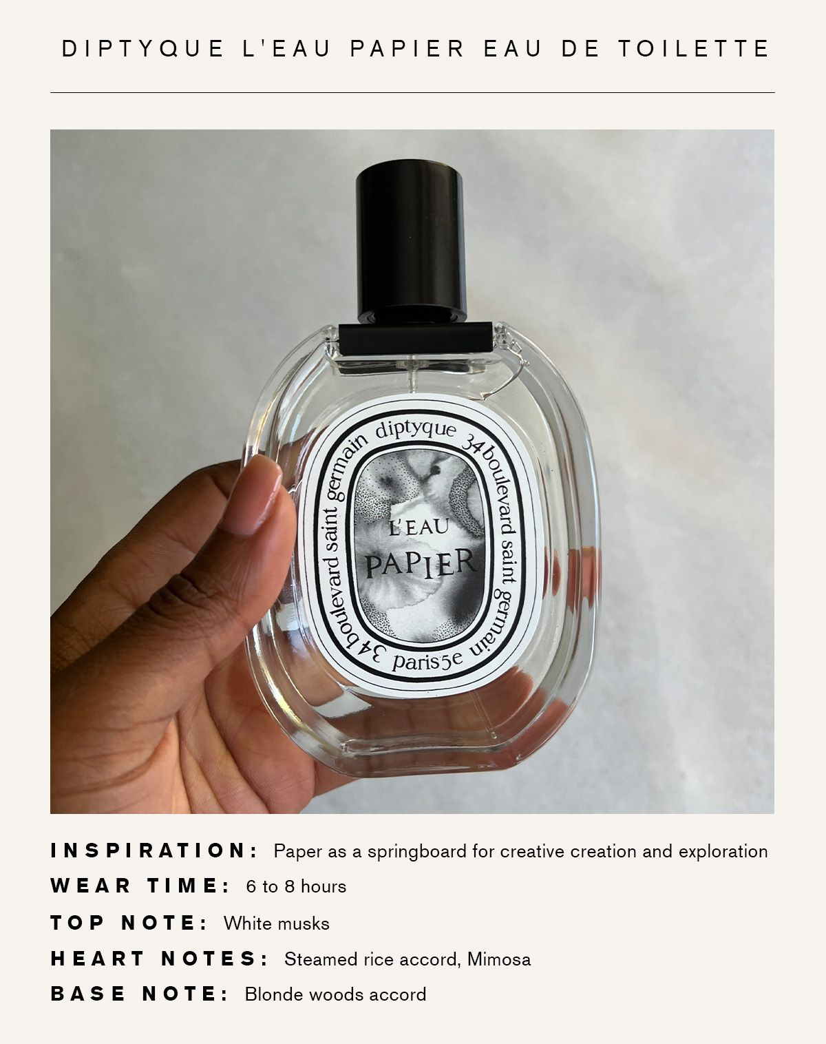 I Tried Diptyque's New L'Eau Papier EDT—Here's the Result | Who What Wear