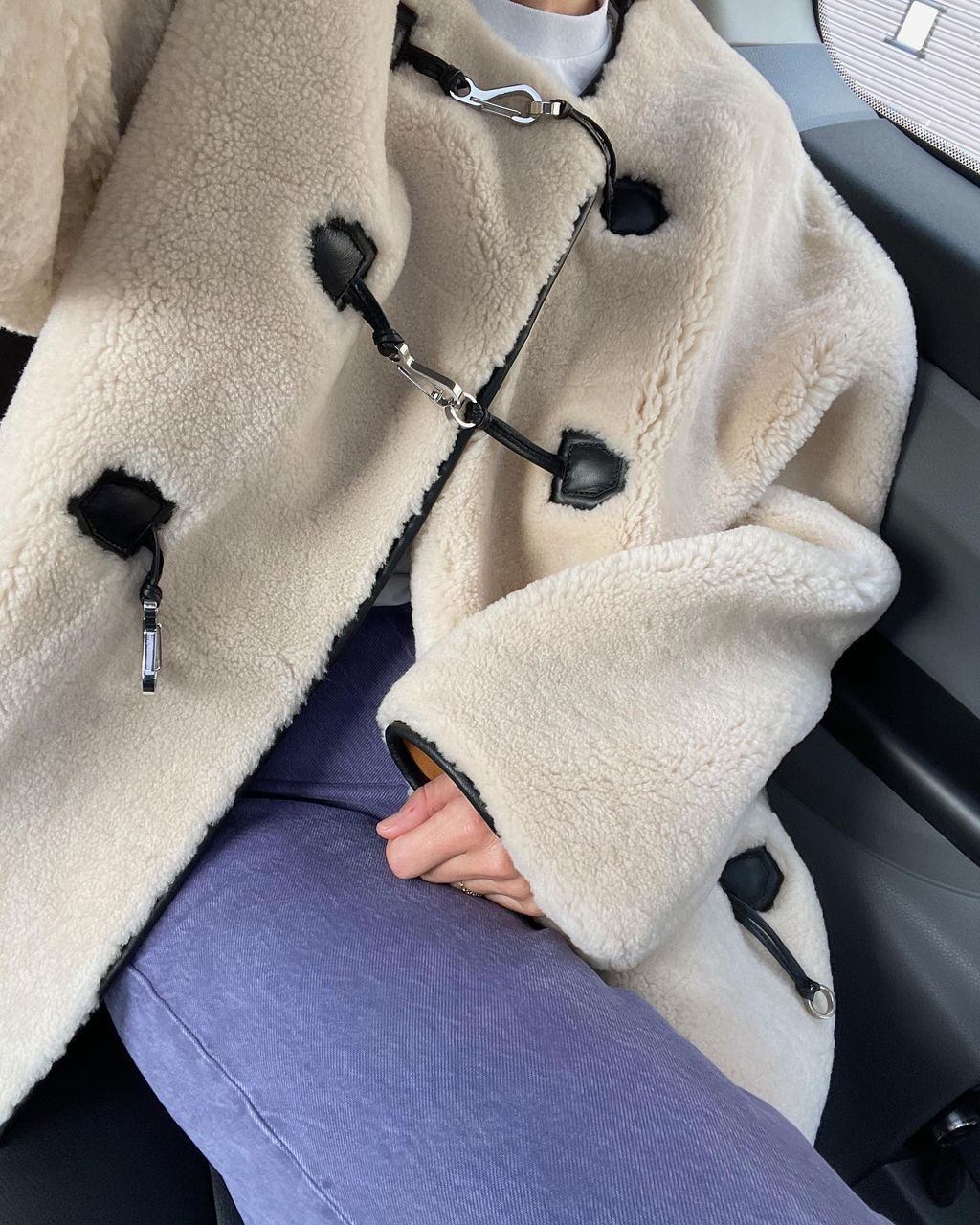 FYI: The TikTok-Viral Mango Shearling Coat Is Back in Stock | Who What Wear