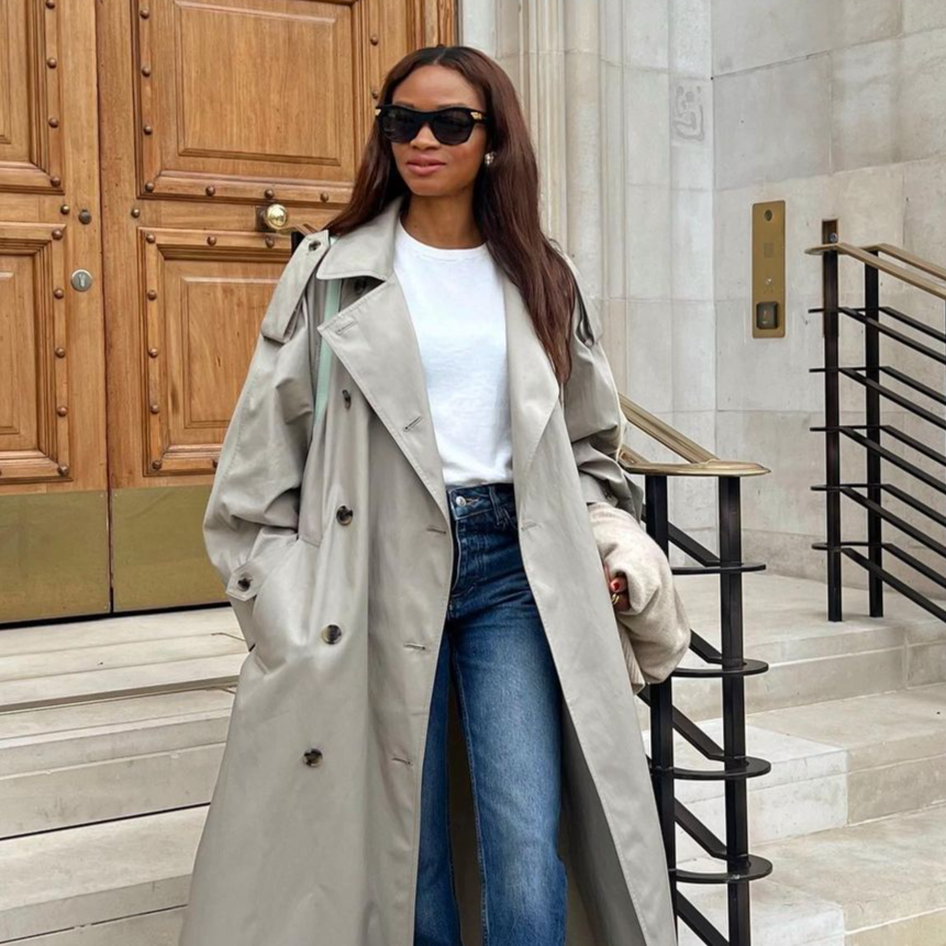 11 Chic High-Waisted Jean Outfits To Try This Winter | Who What Wear