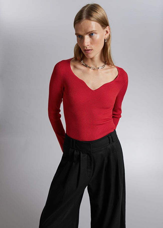 The Best Red Sweaters in Existence Right Now | Who What Wear