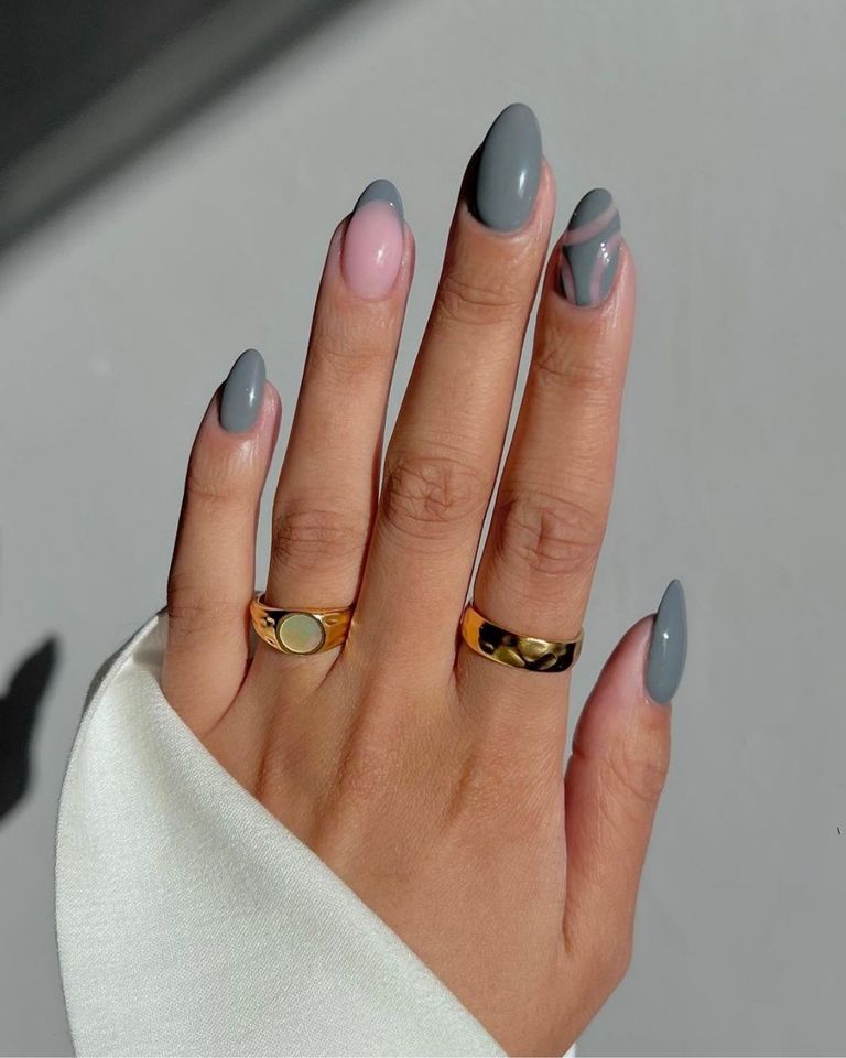 Grey Nail Polish Will Make Your Mani Look So Chic | Who What Wear