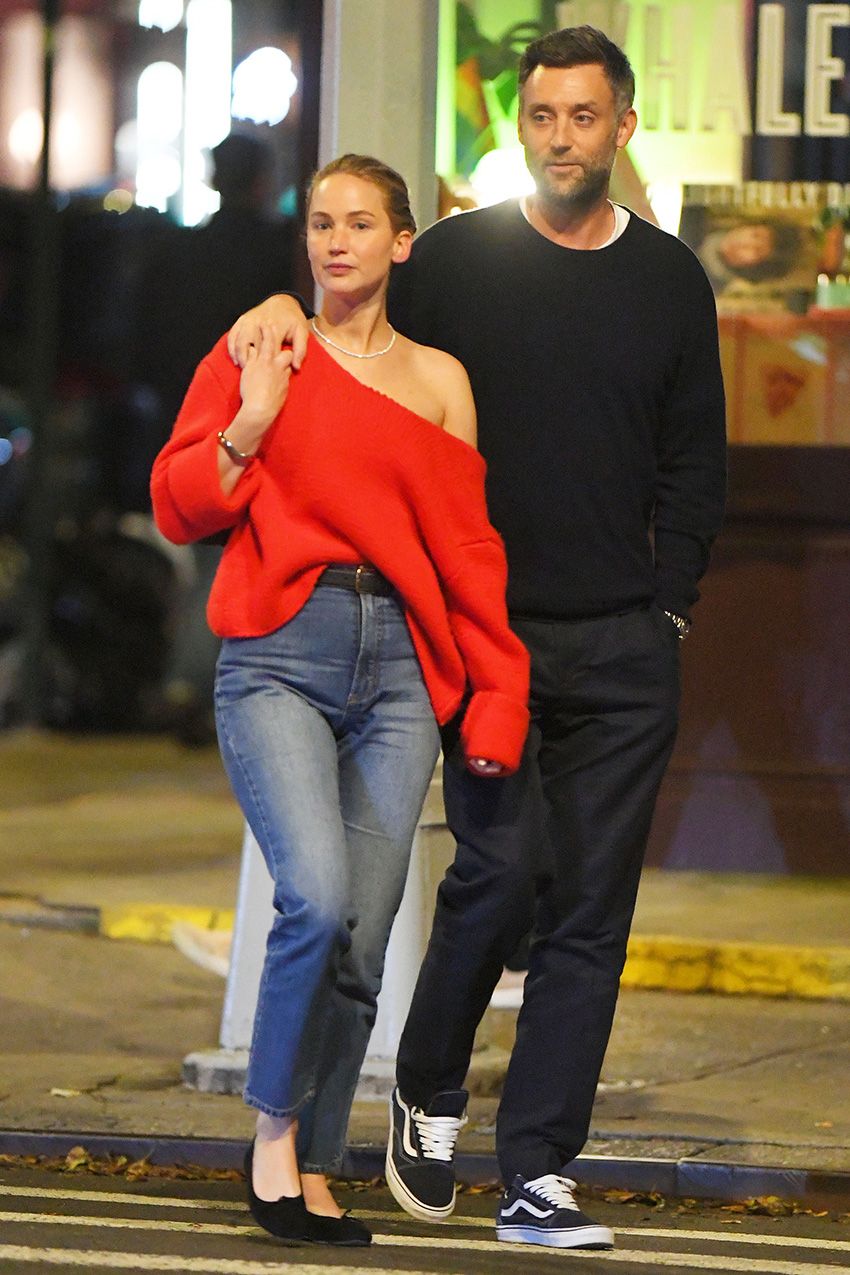 Jennifer Lawrence Wore a Ballet Flats Outfit for Date Night | Who What Wear