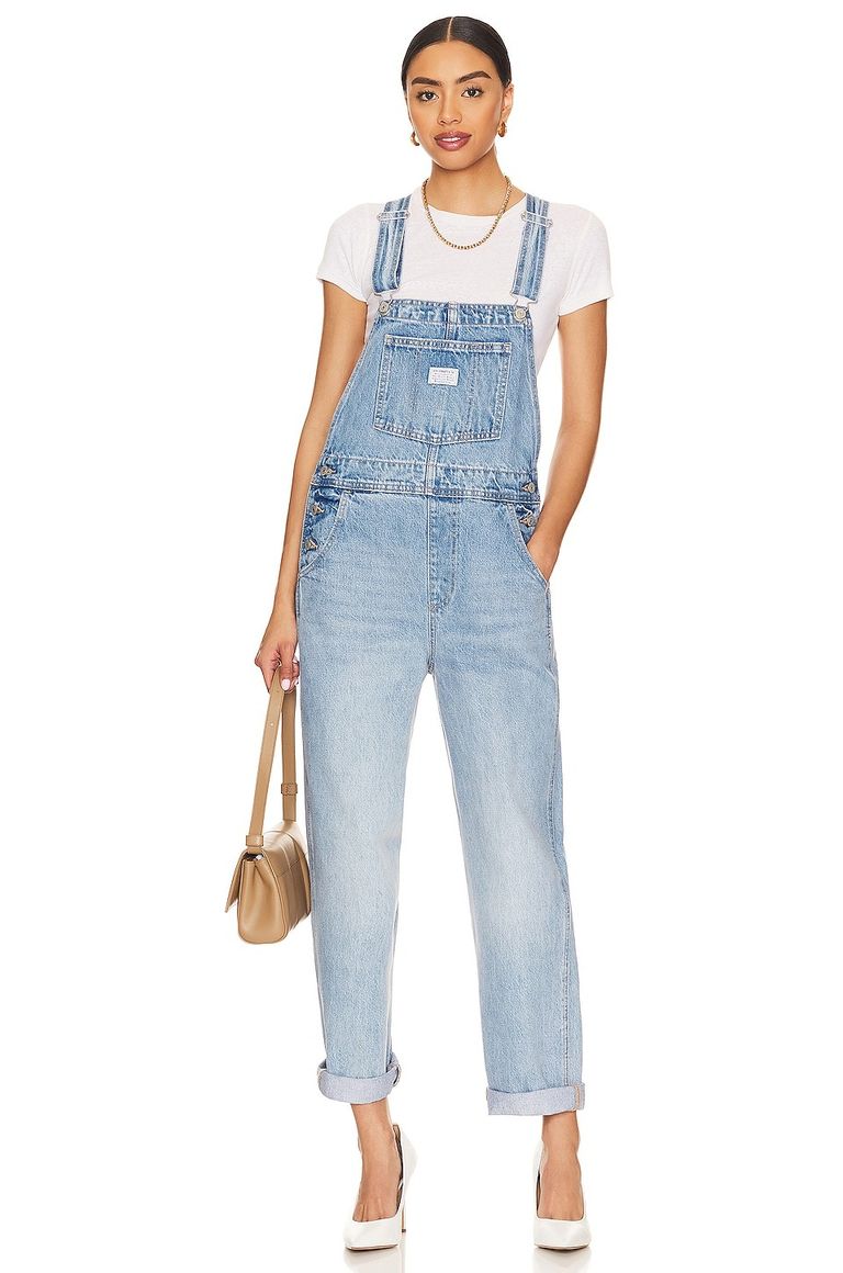 Hailey Bieber Wore Overalls and Heels for a Night Out | Who What Wear