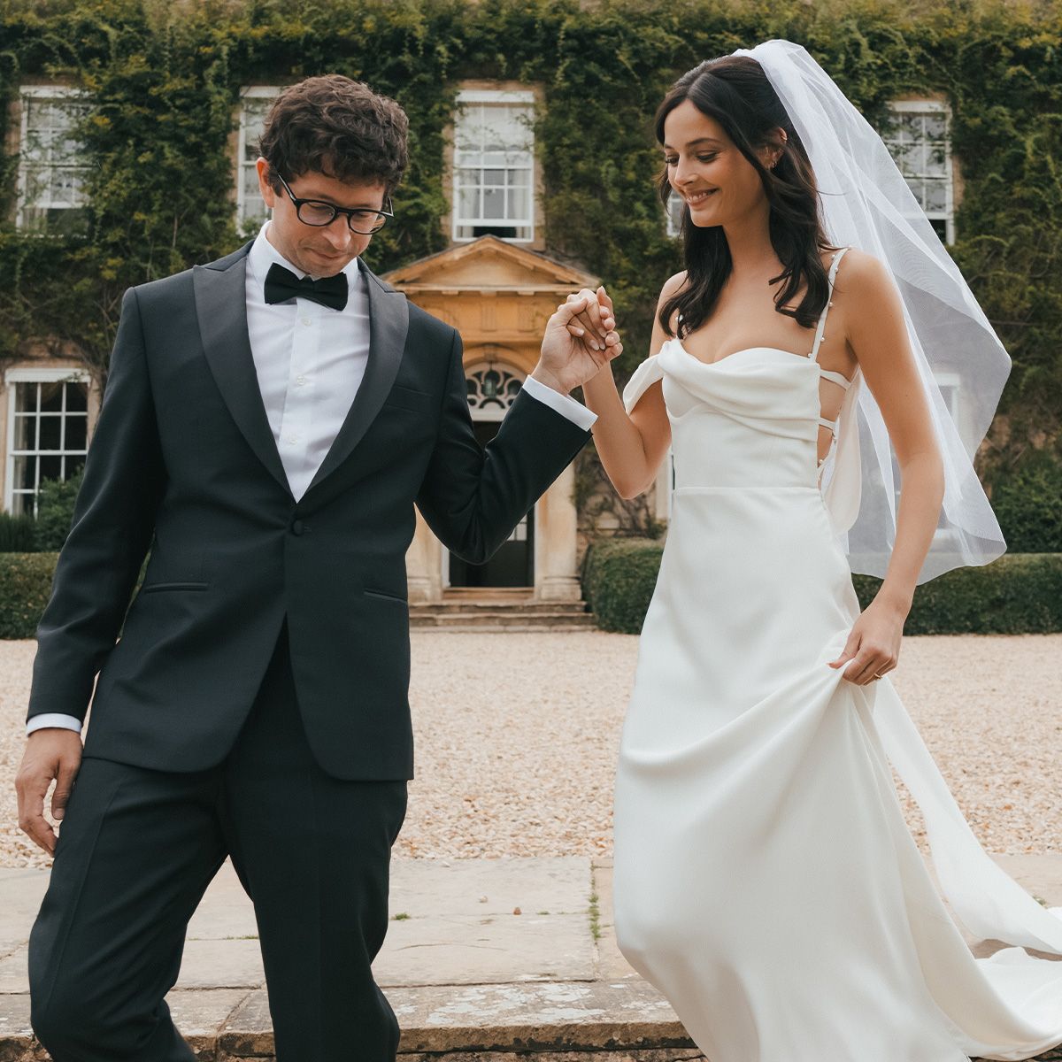 The Bride Wore a Custom Dress for Her Cotswolds Wedding | Who What Wear