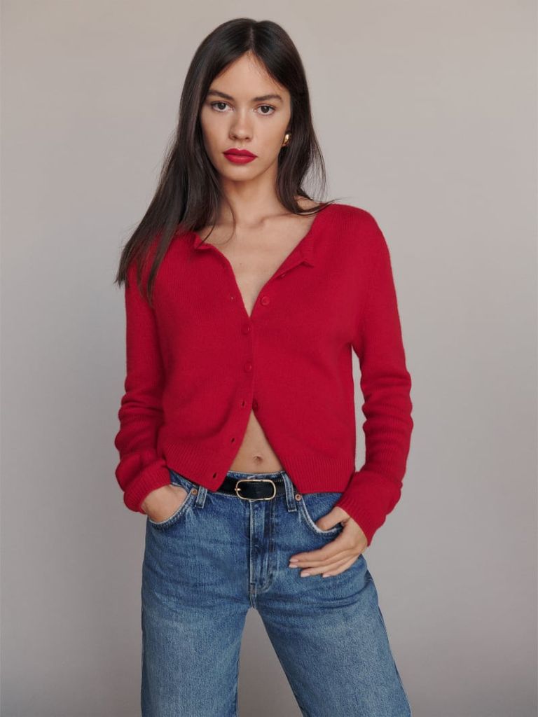 Red Cardigans Are Winter's Newest Trend—Shop them Here | Who What Wear