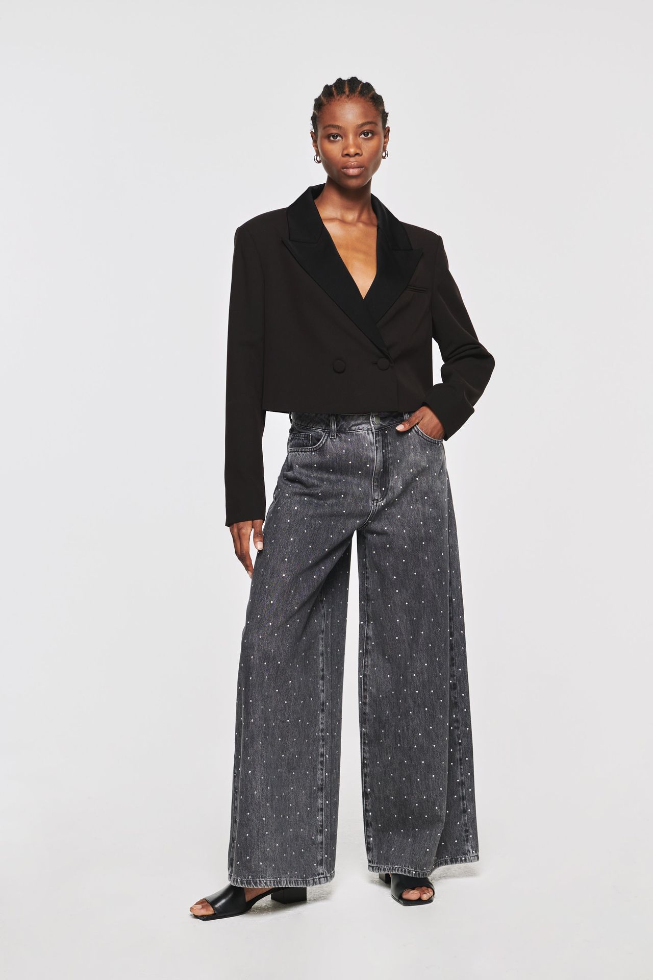Shop the Best Rhinestone Jeans From Zara to Stradivarius | Who What Wear