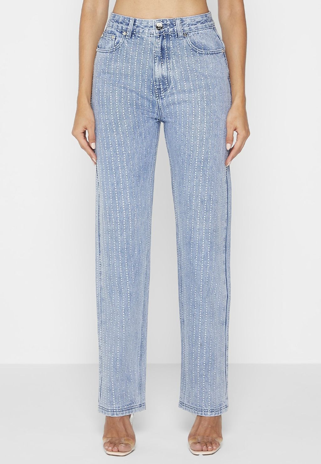 Shop the Best Rhinestone Jeans From Zara to Stradivarius | Who What Wear