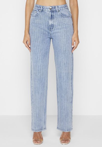 Shop the Best Rhinestone Jeans From Zara to Stradivarius | Who What Wear