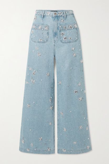 Shop the Best Rhinestone Jeans From Zara to Stradivarius | Who What Wear