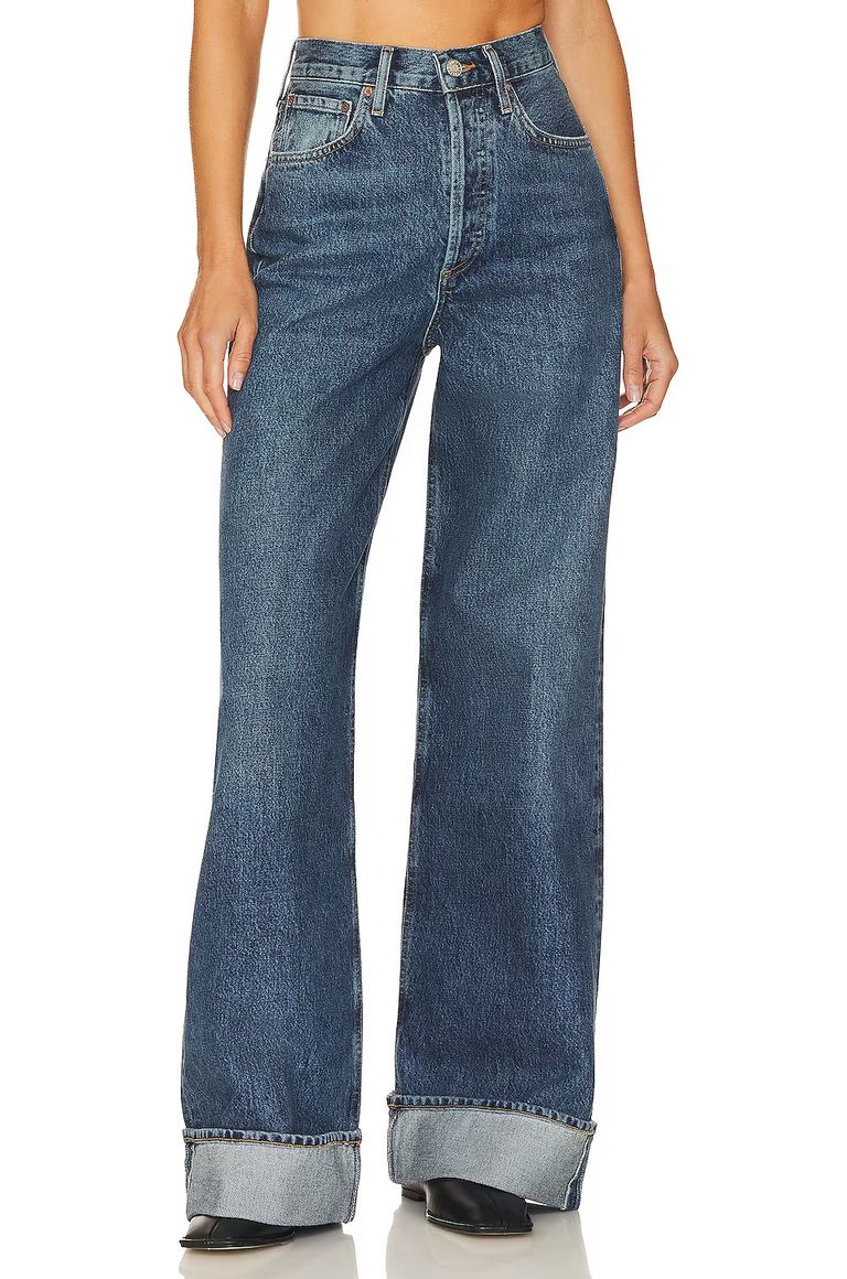 The Cuffed Jeans Trend Is Going to Define Our 2024 Outfits | Who What Wear