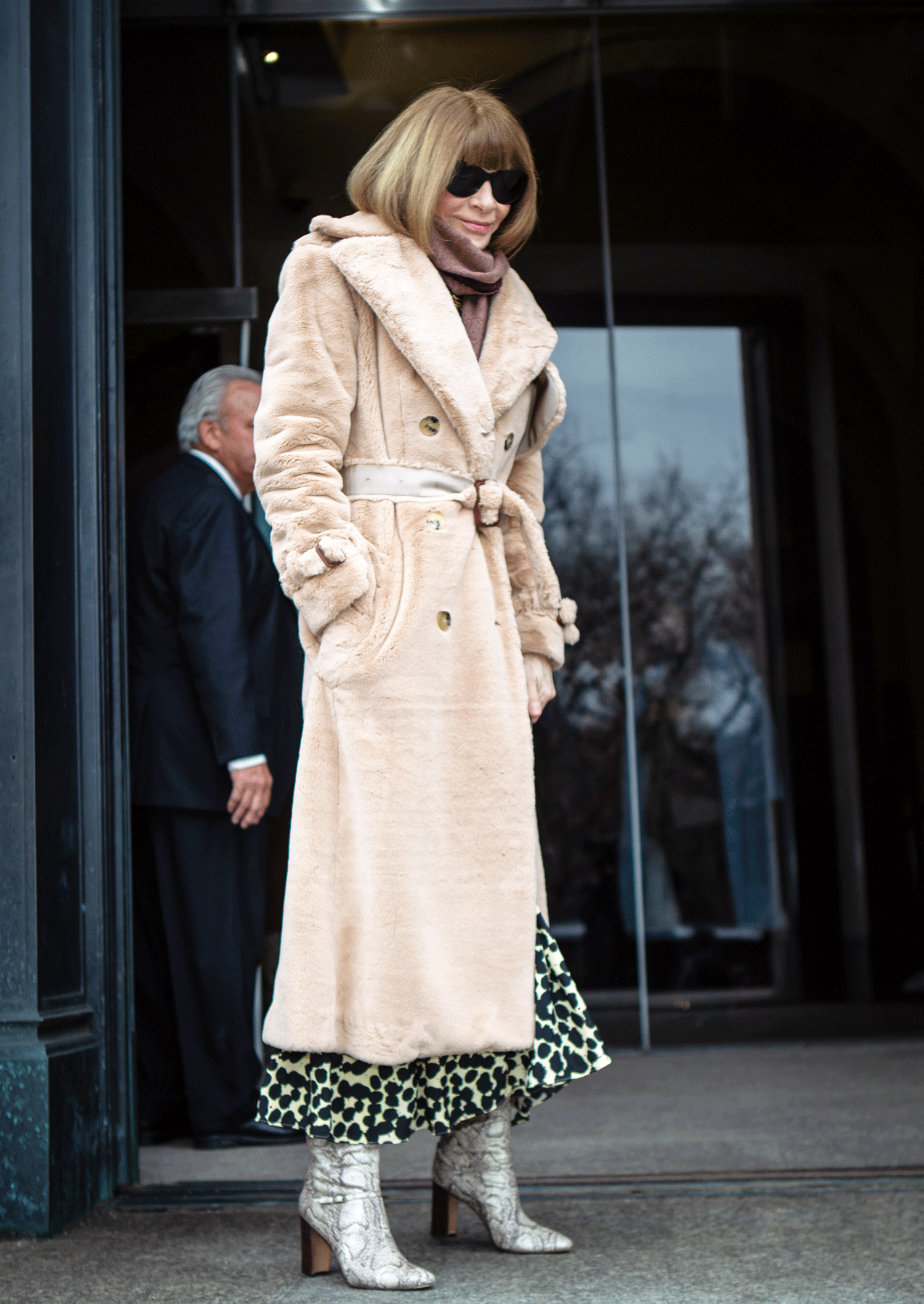 Lily James Wore the Perfect Winter Boot Outfit in NYC | Who What Wear