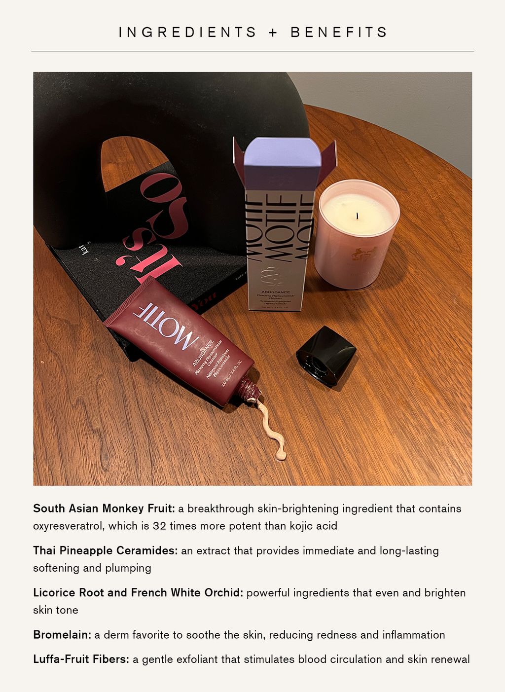 Reviewed: Motif Abundance Plumping PhytoCeramide Cleanser | Who What Wear