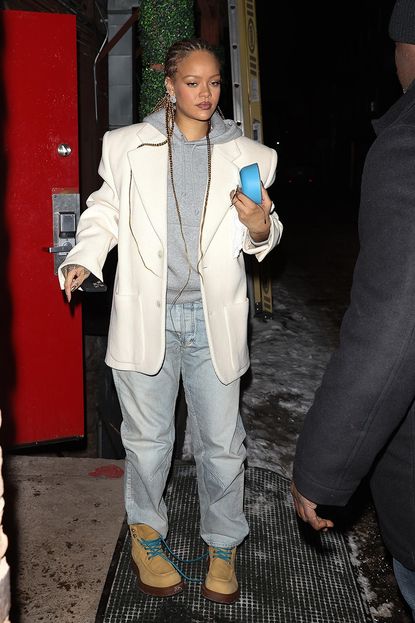 Rihanna and ASAP Rocky Wore Winter's Biggest Basics Trend | Who What Wear