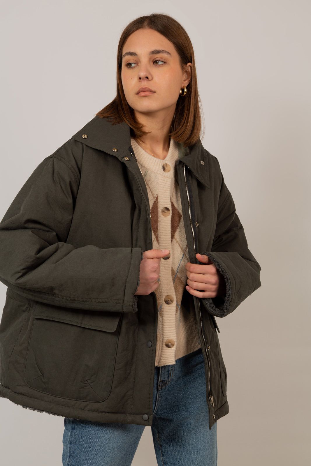 Rachel Stevens Wore a Waxed Jacket on a Cold Winter Walk | Who What Wear
