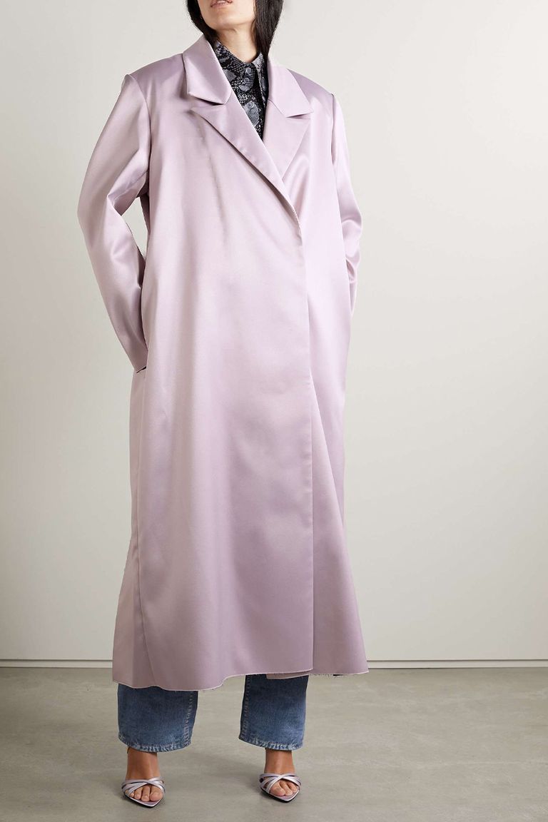 The Luxurious Satin Coat Trend That Will Define 2024 | Who What Wear