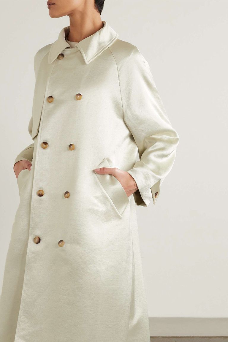 The Luxurious Satin Coat Trend That Will Define 2024 | Who What Wear