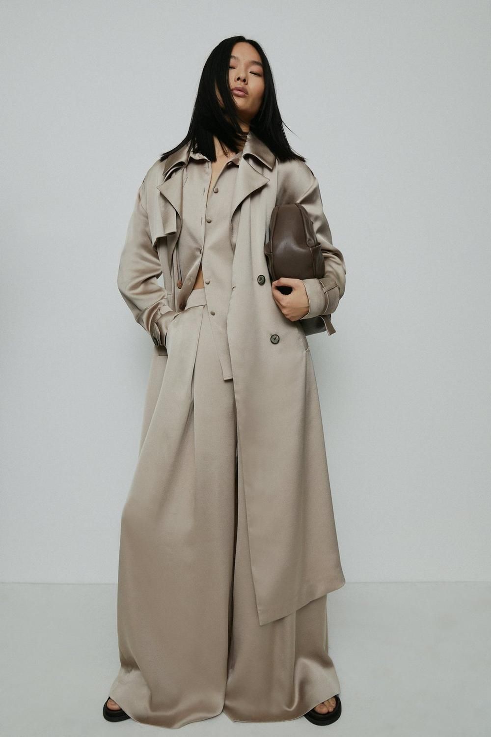 The Luxurious Satin Coat Trend That Will Define 2024 | Who What Wear