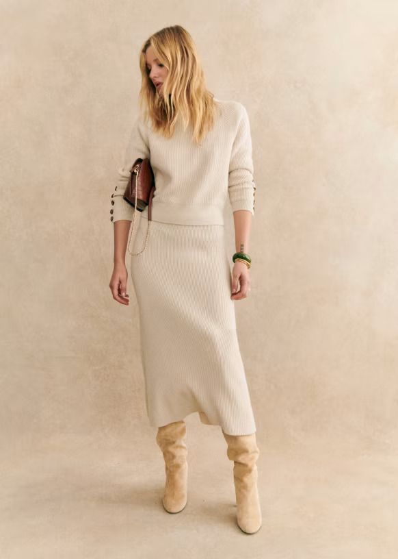 Everyone Is Suddenly Wearing the Wool Skirt Trend Right Now | Who What Wear