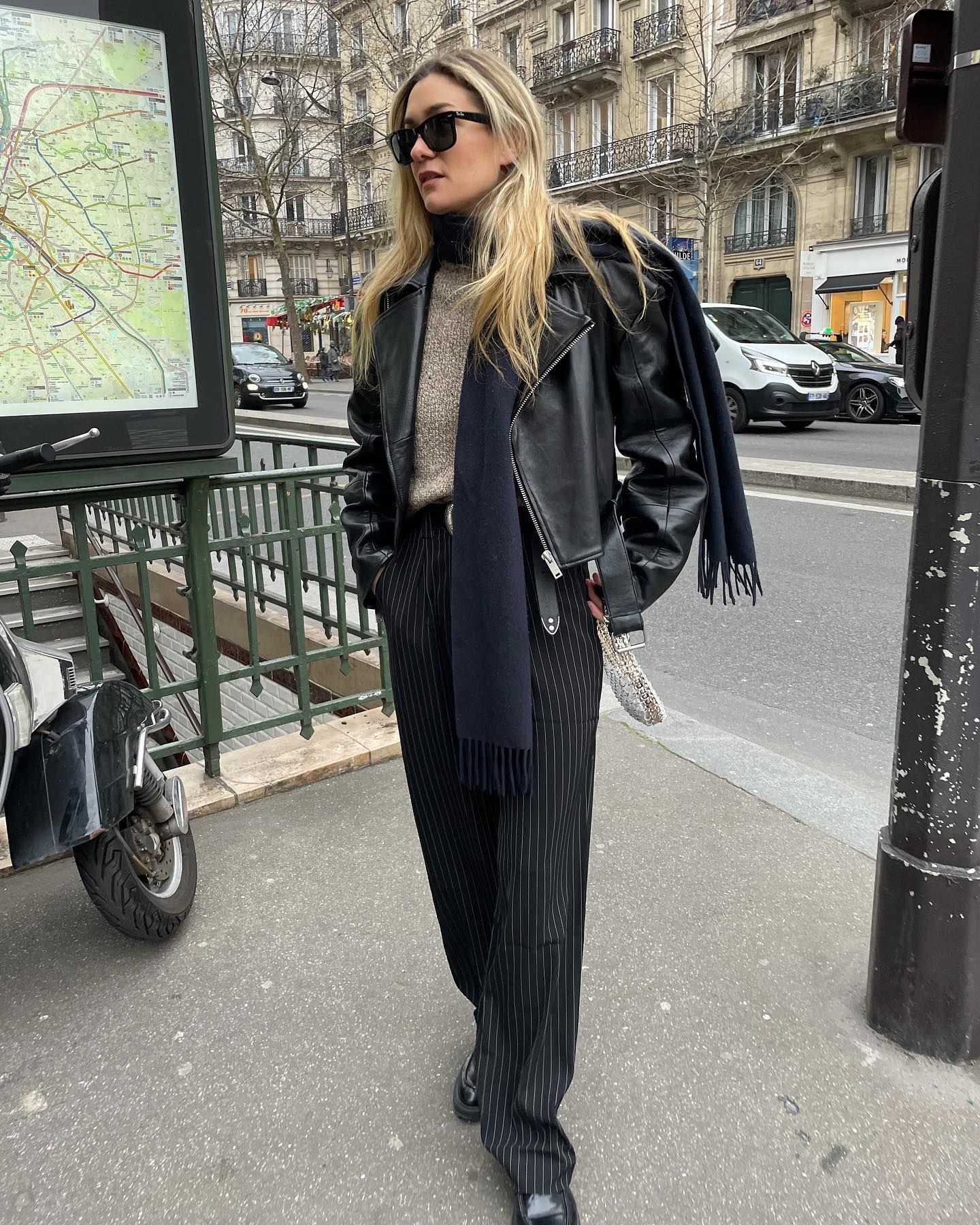 8 French Girl–Approved Black-Leather-Jacket Outfit Ideas | Who What Wear