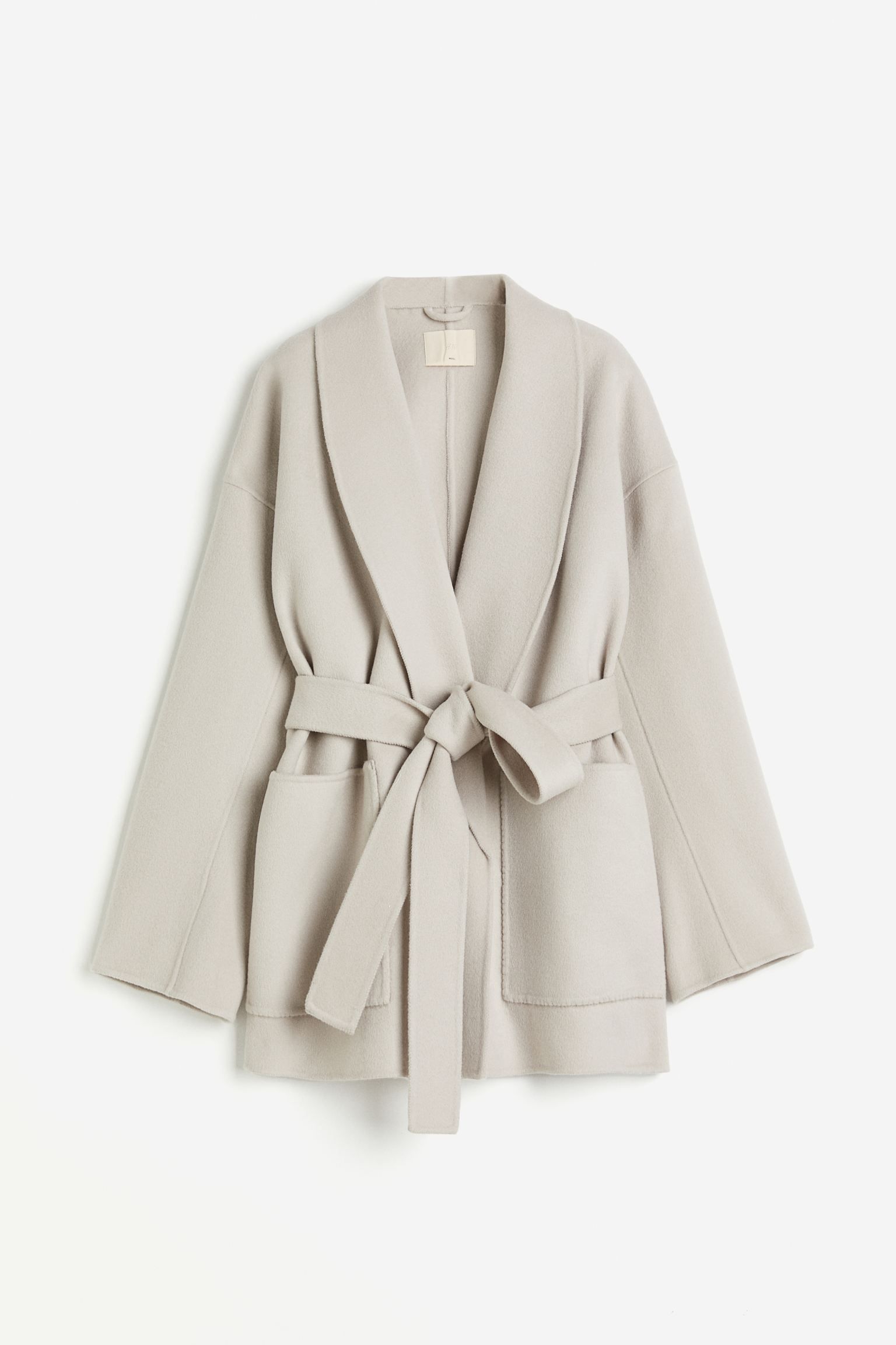 H&M's New Tie-Belt Wool Coat Looks Incredibly Expensive | Who What Wear