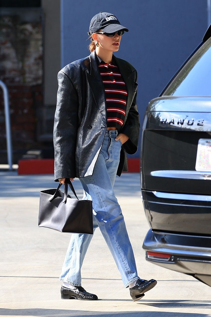 Hailey Bieber's Colorful Flat Shoes Transformed Her Outfit | Who What Wear