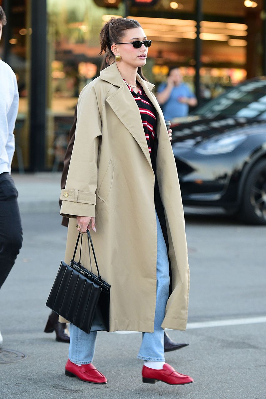 Hailey Bieber's Colorful Flat Shoes Transformed Her Outfit | Who What Wear