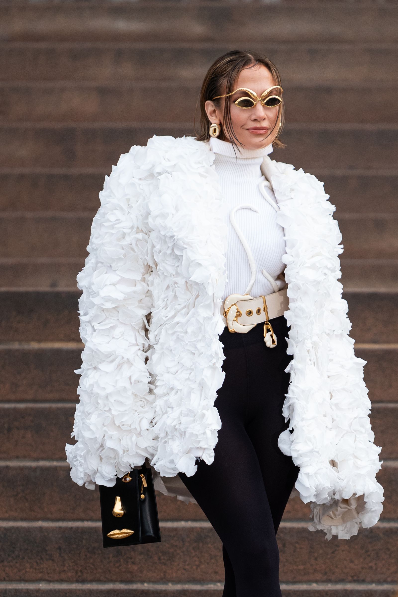 J.Lo Wore the Pants-less Trend During Paris Couture Week | Who What Wear