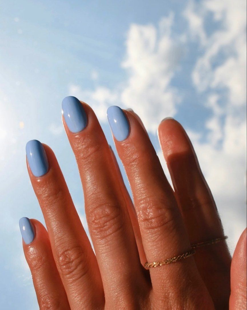 Here's Why Sky-Blue Nails Will Be a Big Spring Trend | Who What Wear