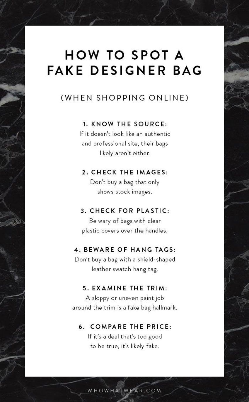 How to Tell a Bag Is Fake in 30 Seconds Flat | Who What Wear