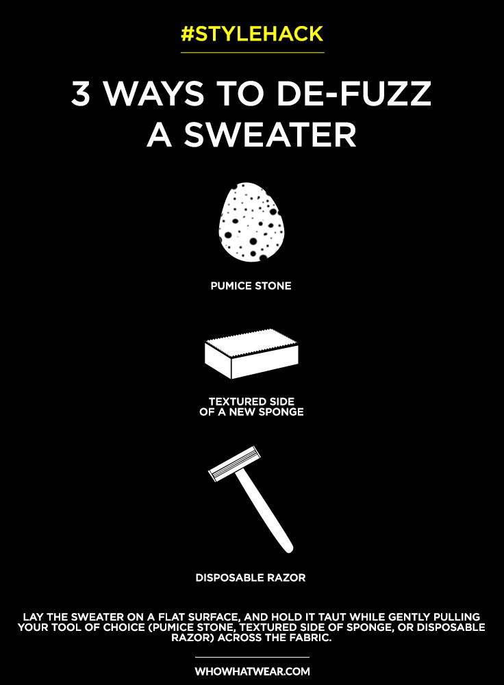 #StyleHack: 3 Smart Ways to De-Fuzz Sweaters | Who What Wear