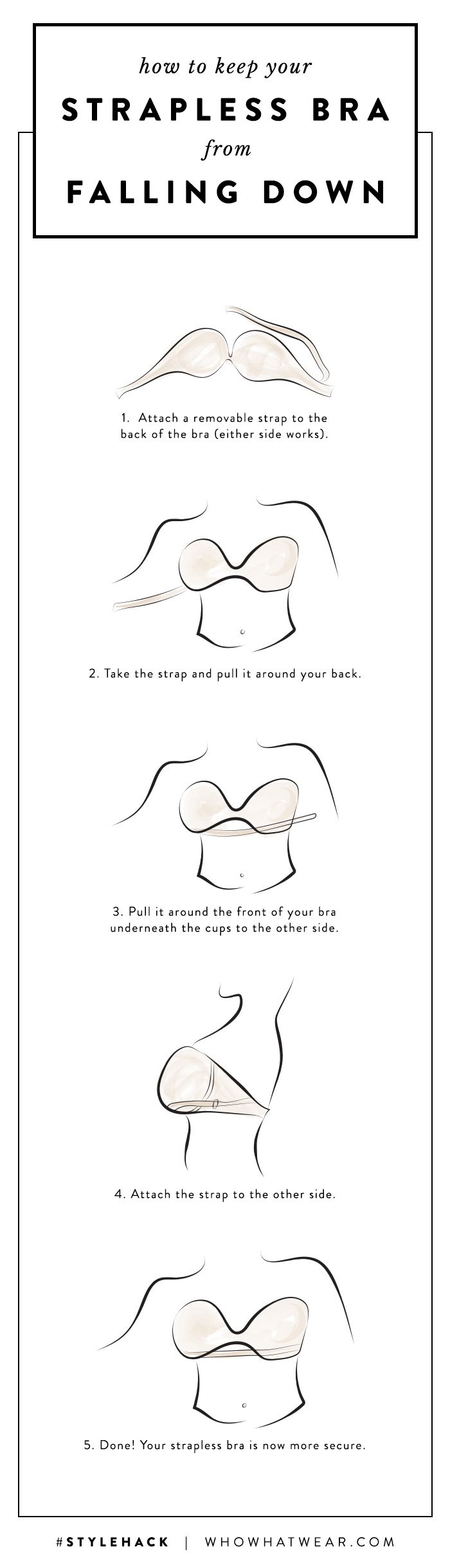 We Found Out How to Keep Your Strapless Bra Up | Who What Wear
