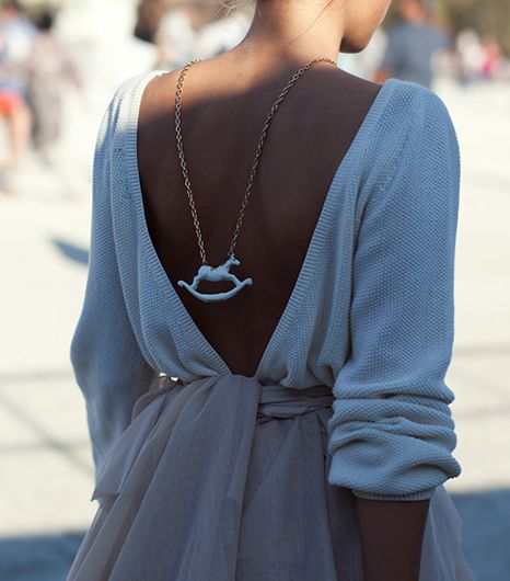 Then and Now: The Best Back Necklaces | Who What Wear