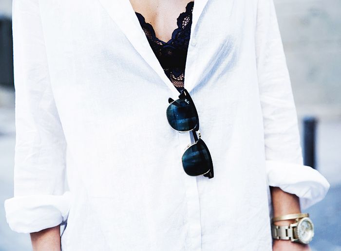 How to Tastefully Show Off Your Little Lacy Bra | Who What Wear