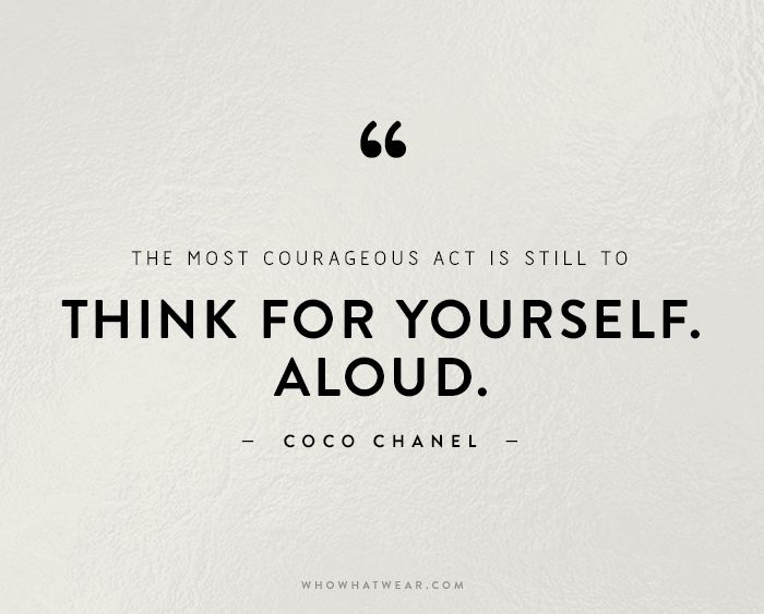 The 49 Best Fashion Quotes of All Time | Who What Wear