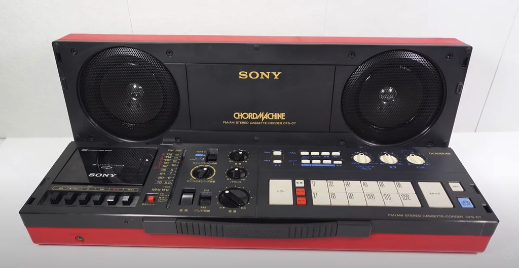 Remember back in 1982 when Sony released the Chordmachine - a boombox ...