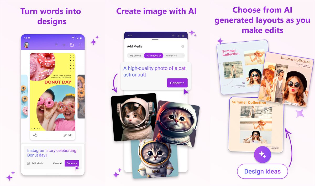 Microsoft's newest AI-powered Android app is your own personal graphic ...