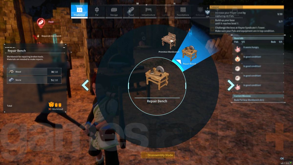 Palworld weapon reapir | GamesRadar+