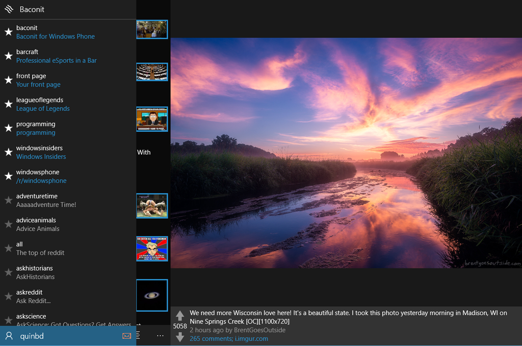Baconit developer reveals new Universal Windows 10 version of popular ...