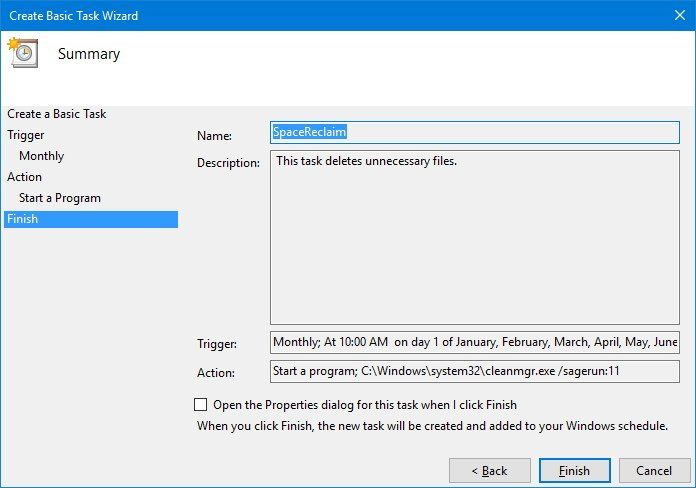 Automatically free up hard drive space with the Disk Cleanup tool on ...