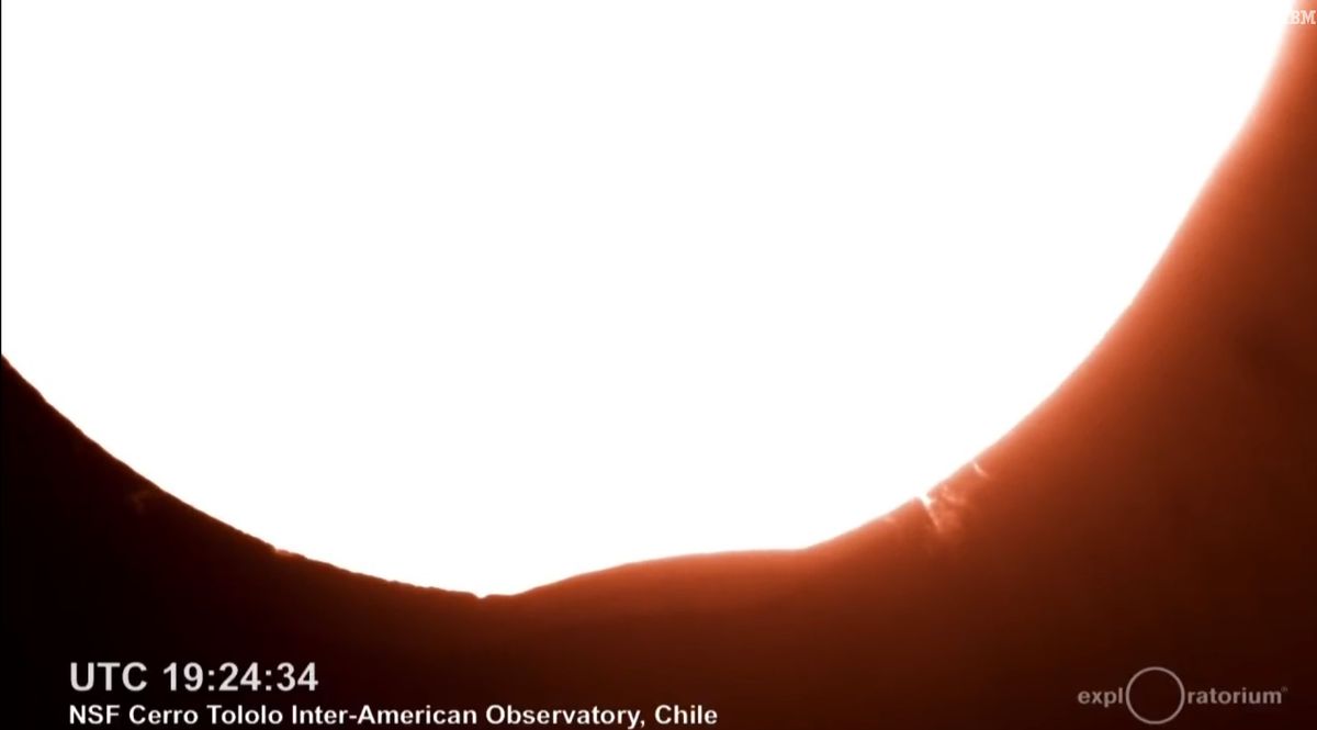 Here's the First Image from the Only Total Solar Eclipse of 2019! | Space