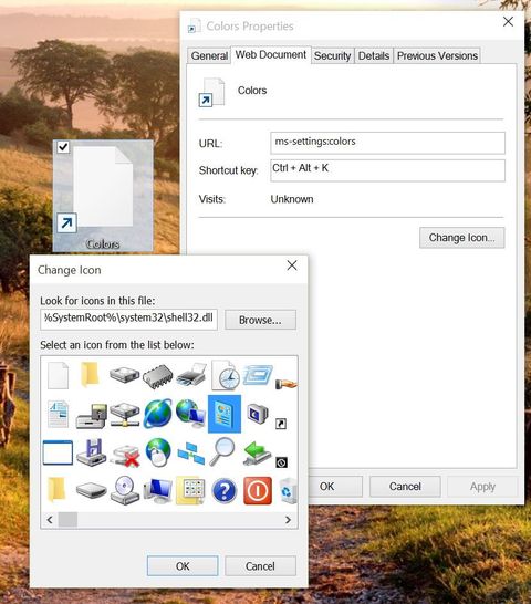 How to create desktop shortcuts to specific settings in Windows 10 ...