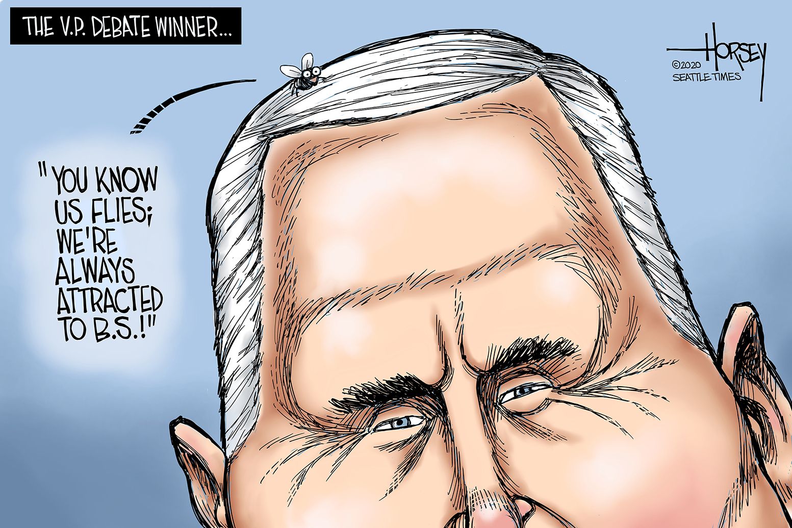 7 pestilentially funny cartoons about the fly on Mike Pence's head ...