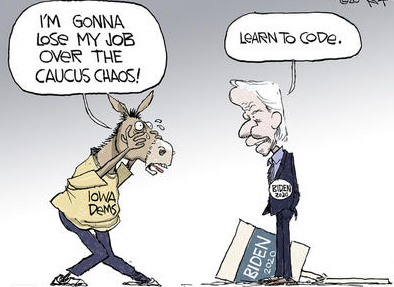 Political Cartoons U.S. Biden Dems millennials Iowa Caucus | The Week