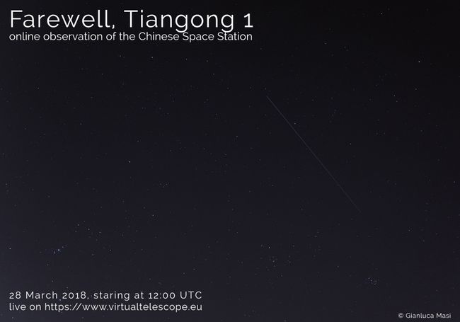 Watch China's Tiangong-1 Space Station in Real Time As It Nears Its ...