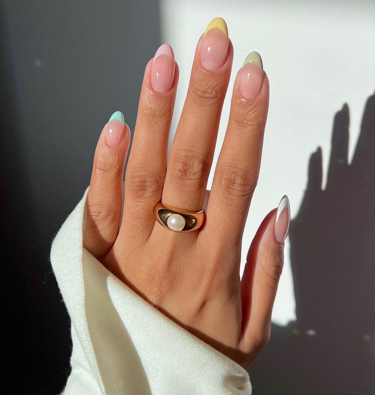 The Pastel French-Tip Nail Trend Is the Perfect Springtime Mani | Who ...